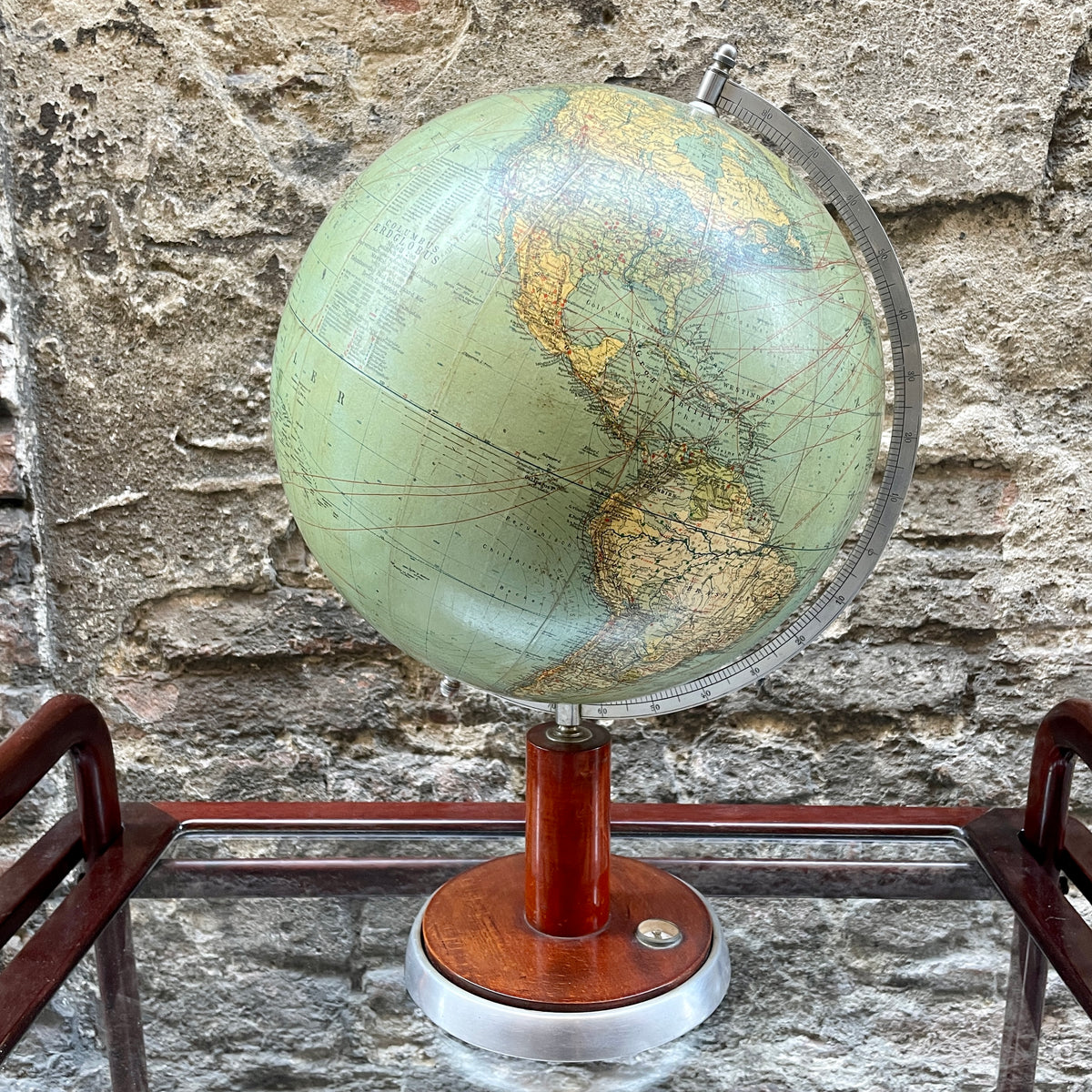 Mappamondo Erdglobus Columbus Modell 200 Germania 1939 — Galleria Novecento