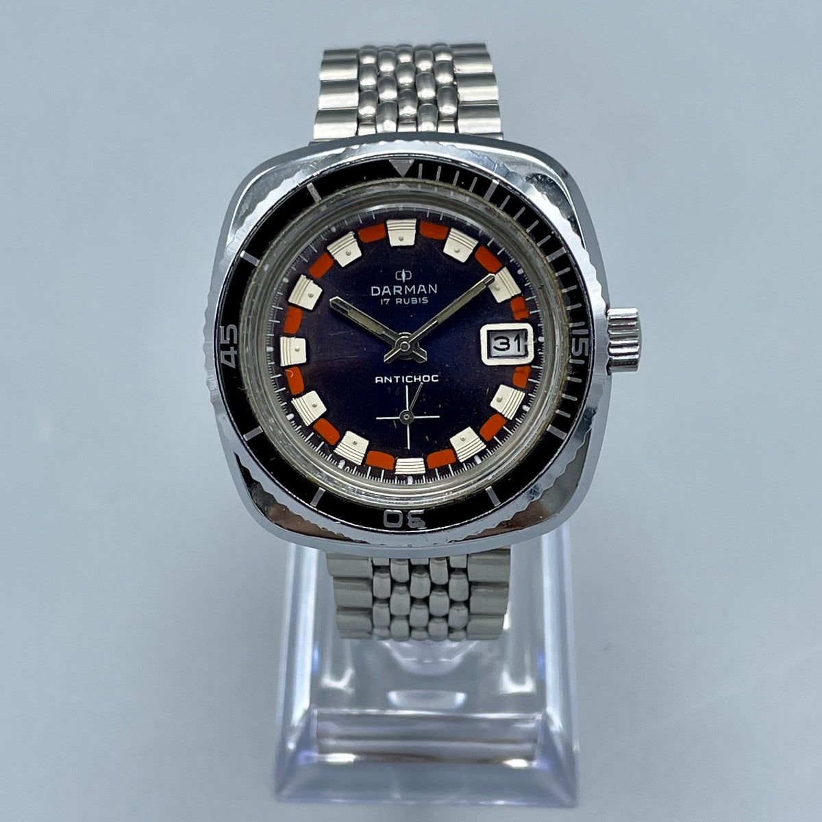 Darman Skin Diver orologio meccanico acciaio 37 mm Swiss 1970 ca ...