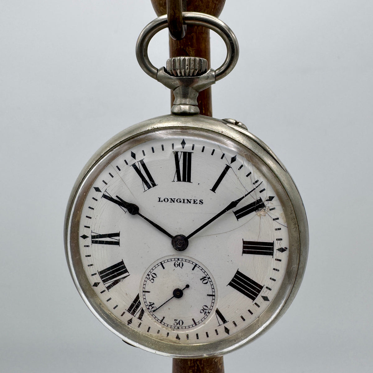 Longines FS orologio da tasca acciaio assegnato Ferrovie 52 mm Swiss 1 ...