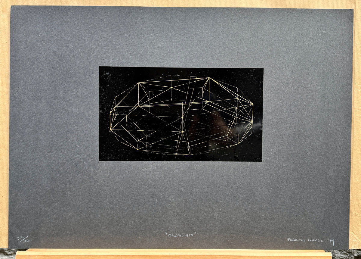 Fabrizio Corneli - "Mazzocchio" - serigrafia su ottone carta num. 32/1 ...