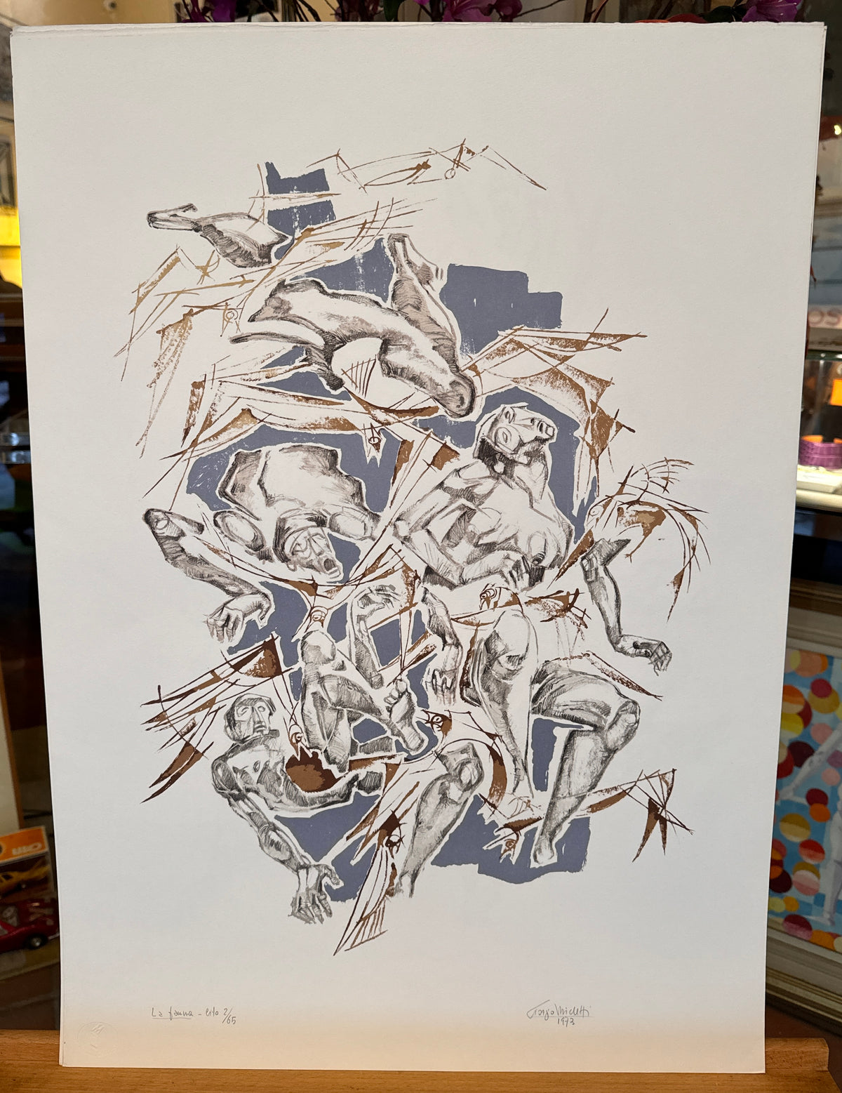 Giorgio Michetti - "La fauna" - litografia su carta num. 2/65 - 1973 — Galleria Novecento