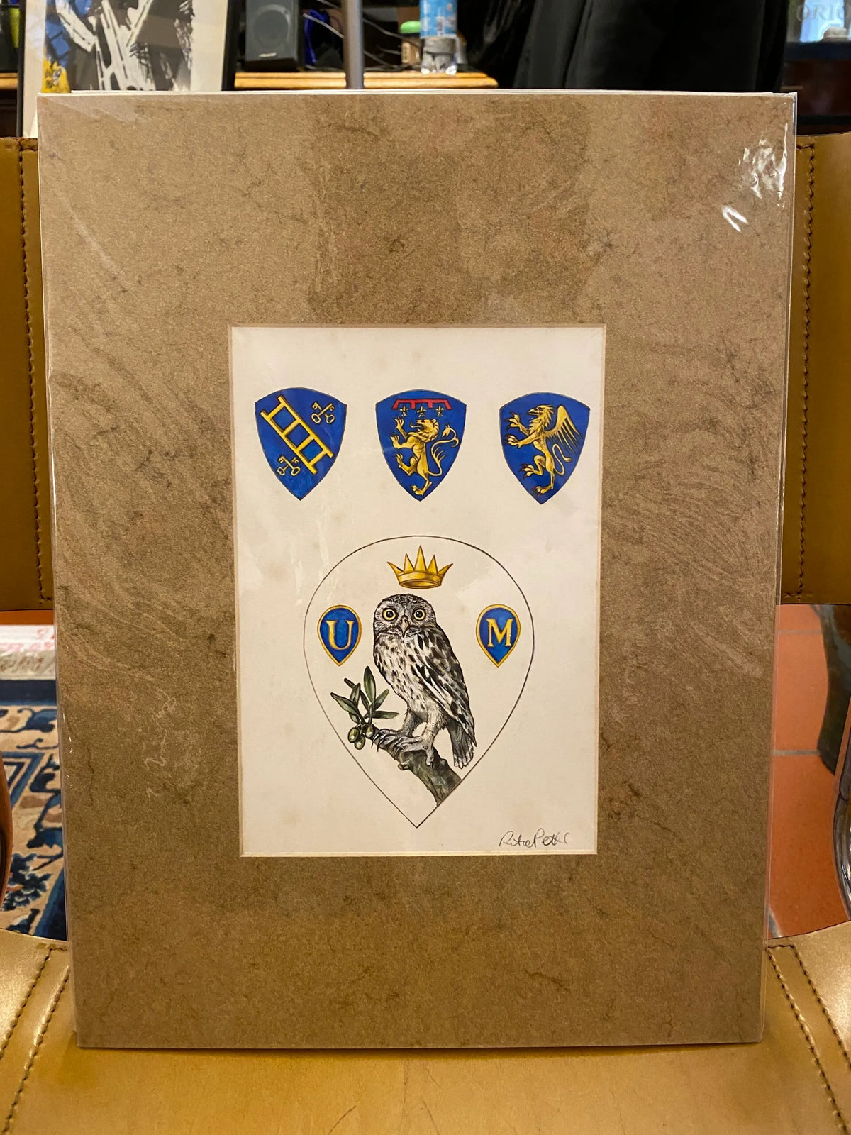 Rita Petti – “Stemmario Senese – Contrada Priora della Civetta” – bozz ...