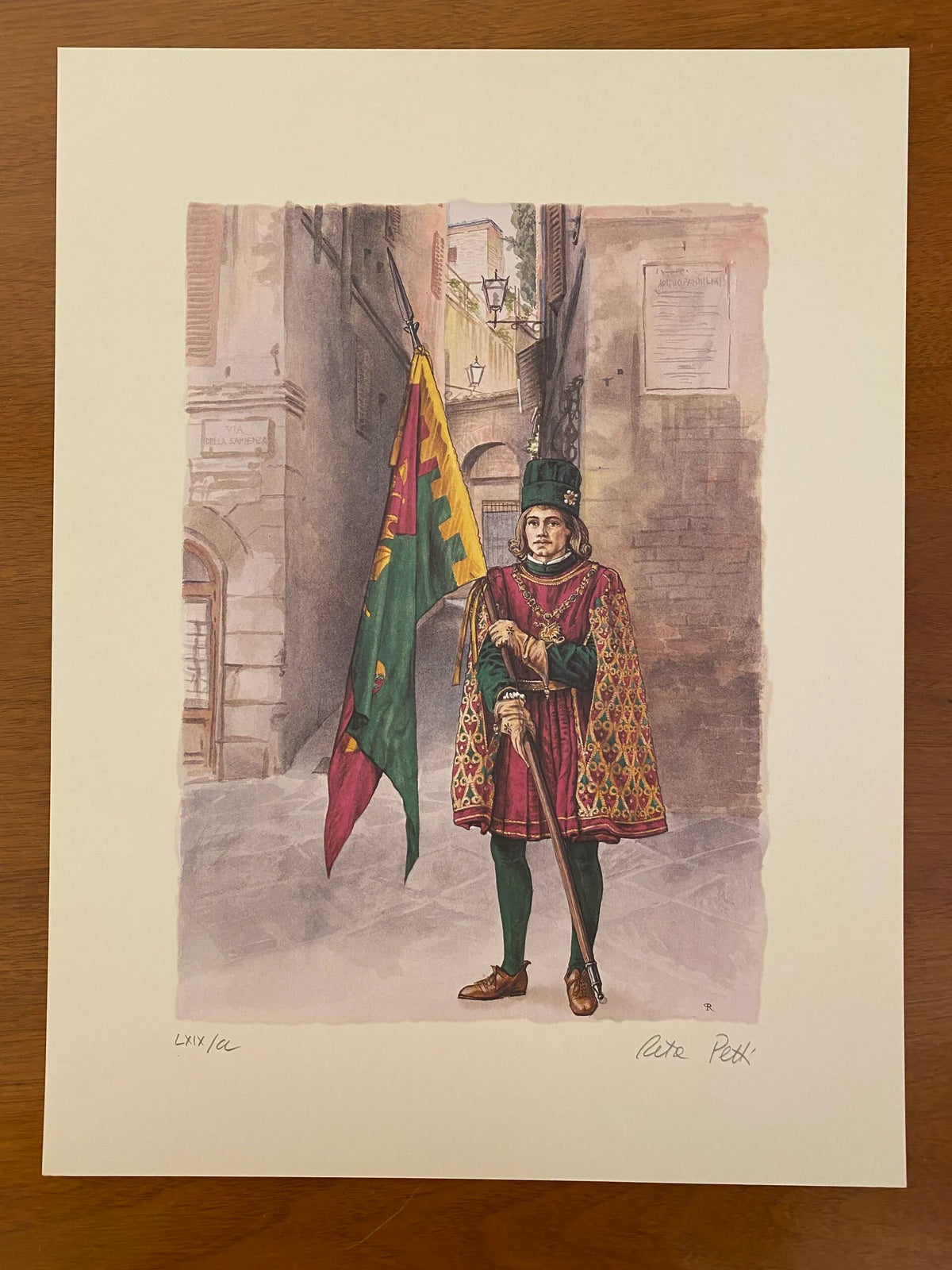 Rita Petti – “Intime Livree – Contrada del Drago” – litografia numerat ...